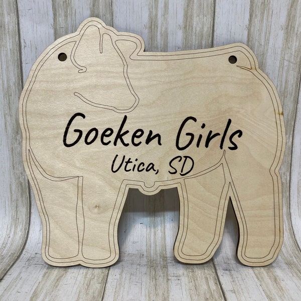 Cattle Show Stall Sign - Etsy