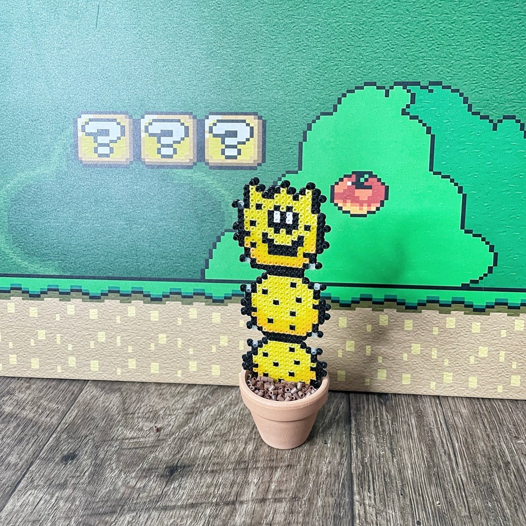Super Mario Cactus Pokey Plant | Video Game Art | Desk Plant | Game ...
