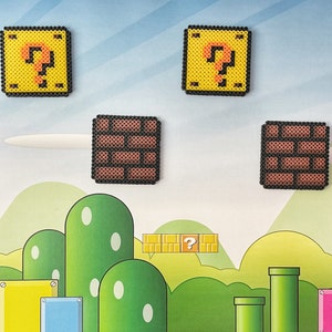 Super Mario Coaster Set | Nintendo Gift | Geeky Coasters | Mario Power ...