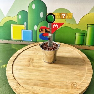 Super Mario Climbing Flagpole | Video Game Decor | Desk Plant | Game ...