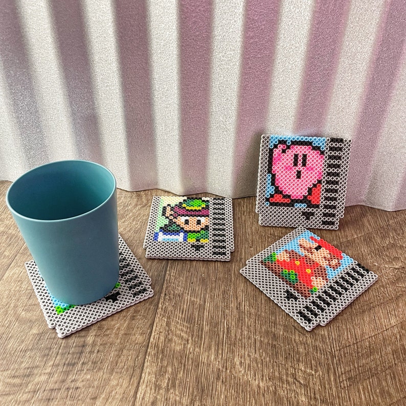 Retro Video Game Coaster Set Nintendo Gamer Gift NES - Etsy