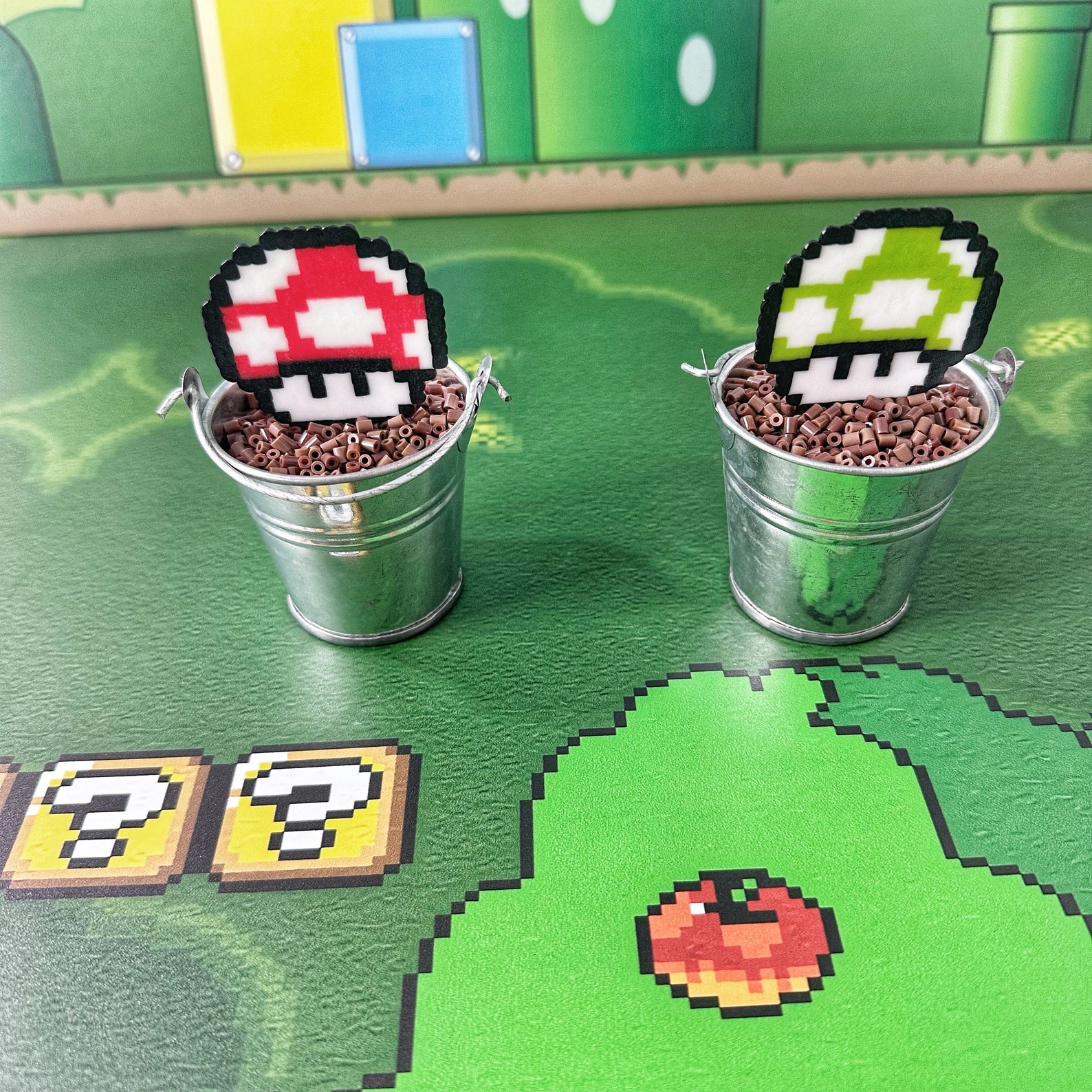 Retro Video Game Mario Mushroom | Game Room Decor | Nintendo Decor for ...