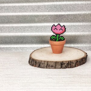 Retro Super Mario Flowers With Grass | Mario Plant | Video Game Decor ...