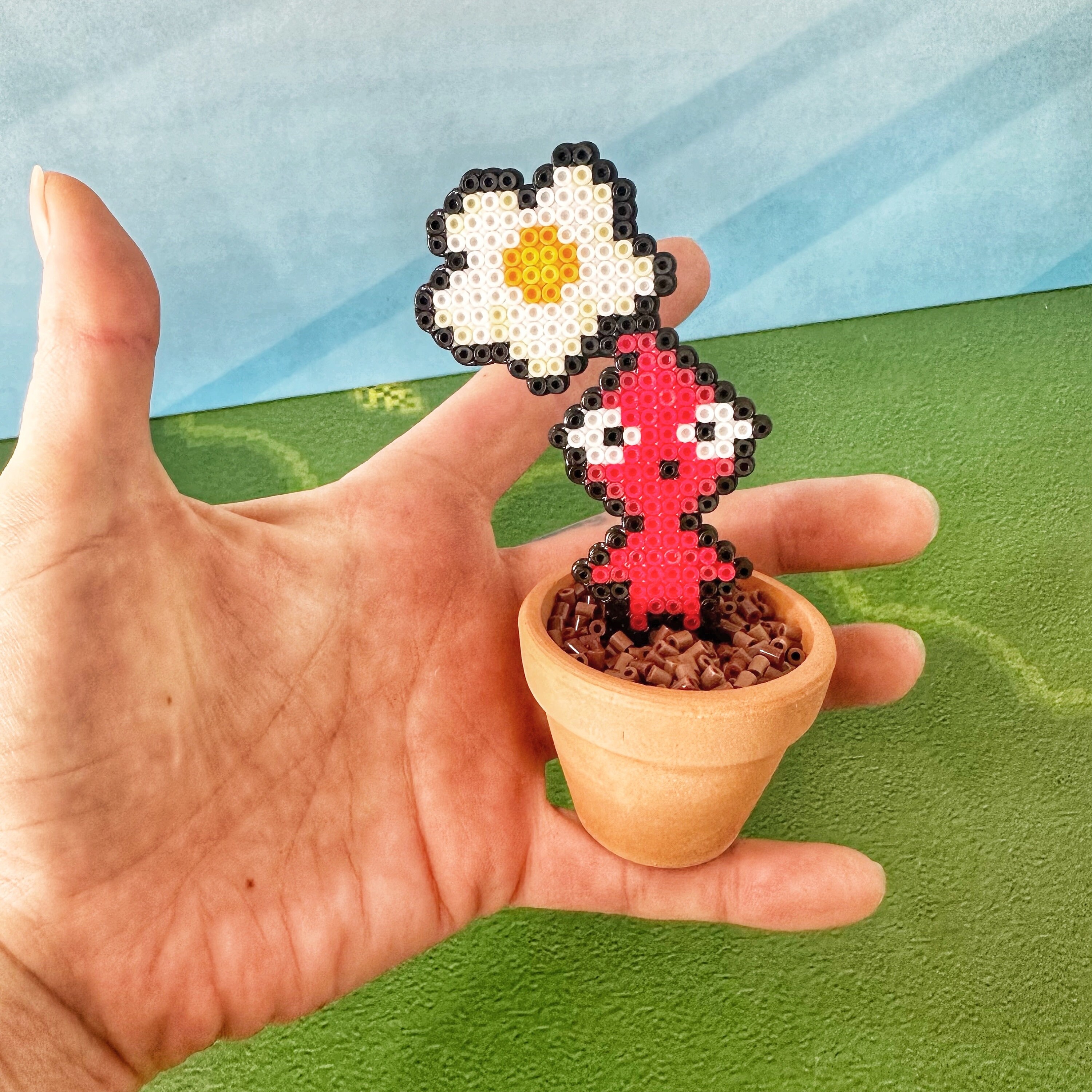Pikmin Potted Plants | Video Game Decor | Desk Plant | Game Room Decor ...