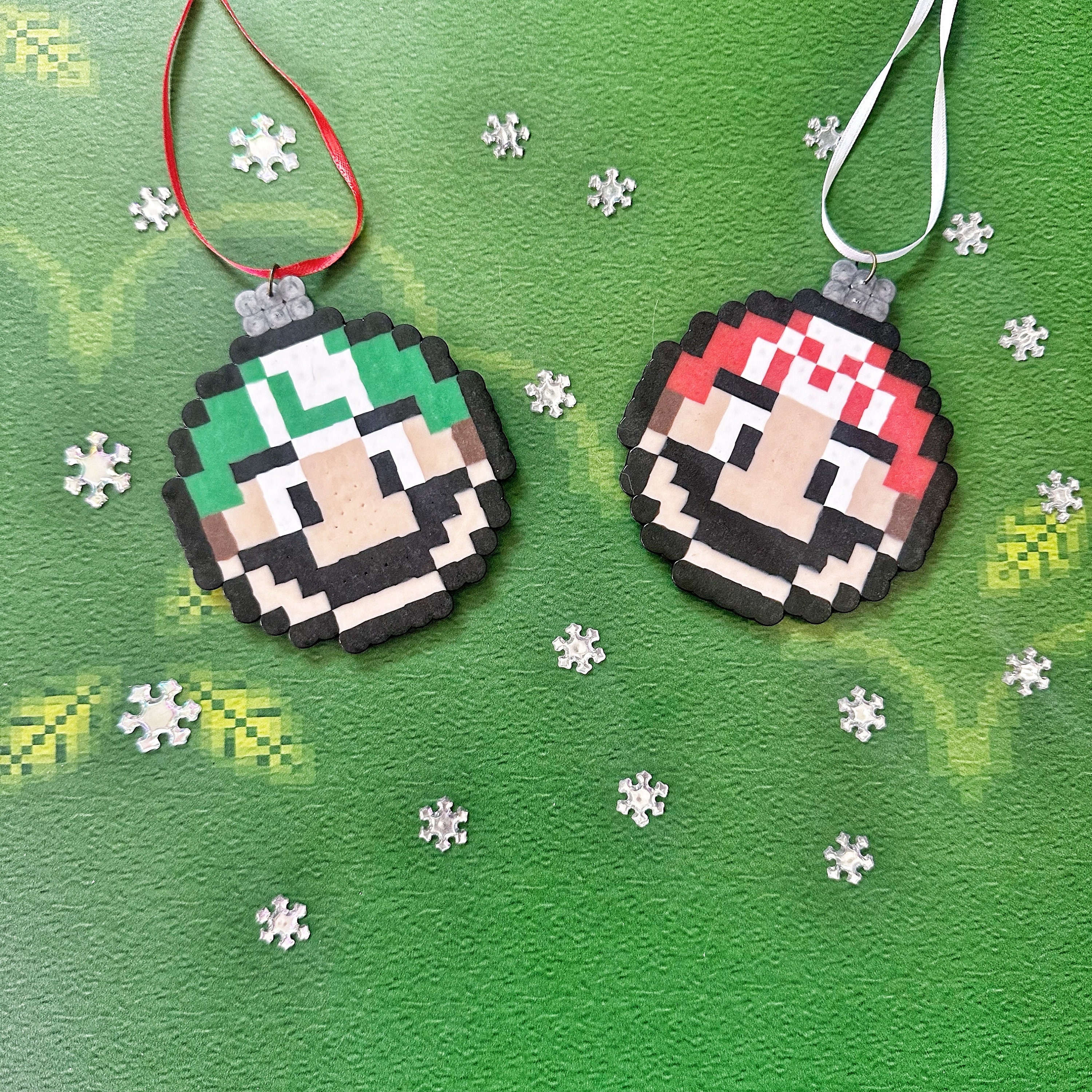 Large Super Mario Luigi Christmas Decoration | Nerdy Tree Ornament for ...