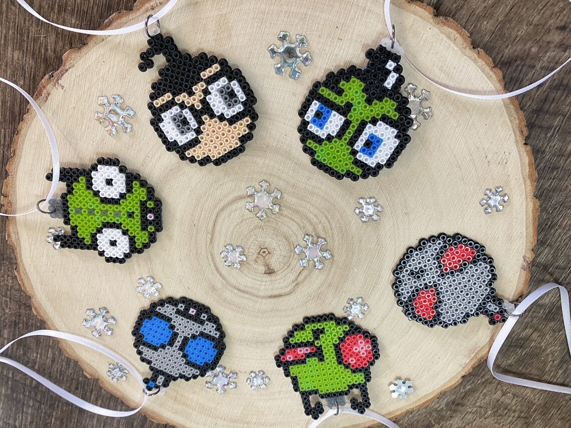 Invader Zim Christmas Decorations Nerdy Tree Ornaments | Etsy