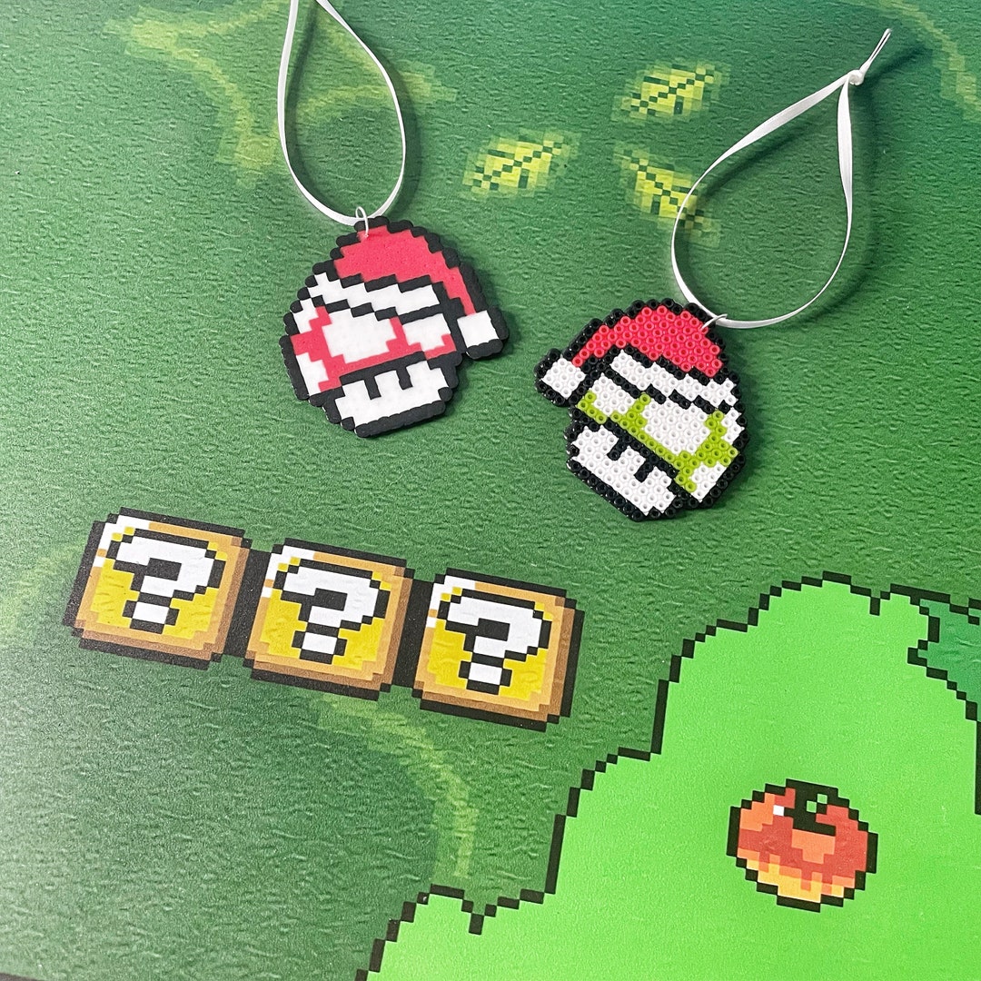 Super Mario Santa Christmas Decorations | Nerdy Tree Ornaments | Video ...