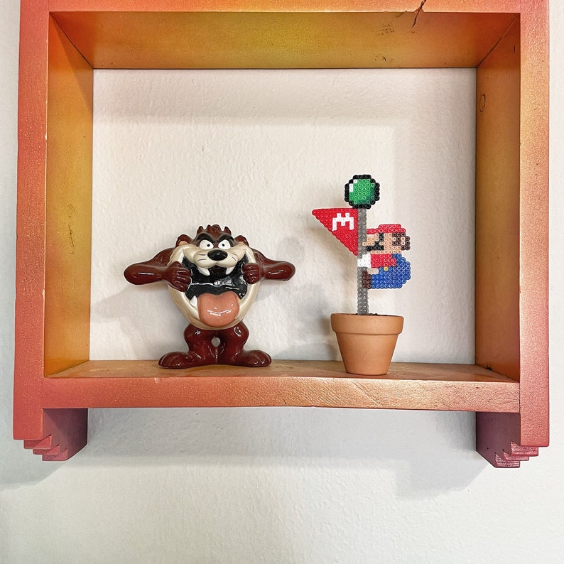 Super Mario Climbing Flagpole Video Game Decor Desk Plant - Etsy