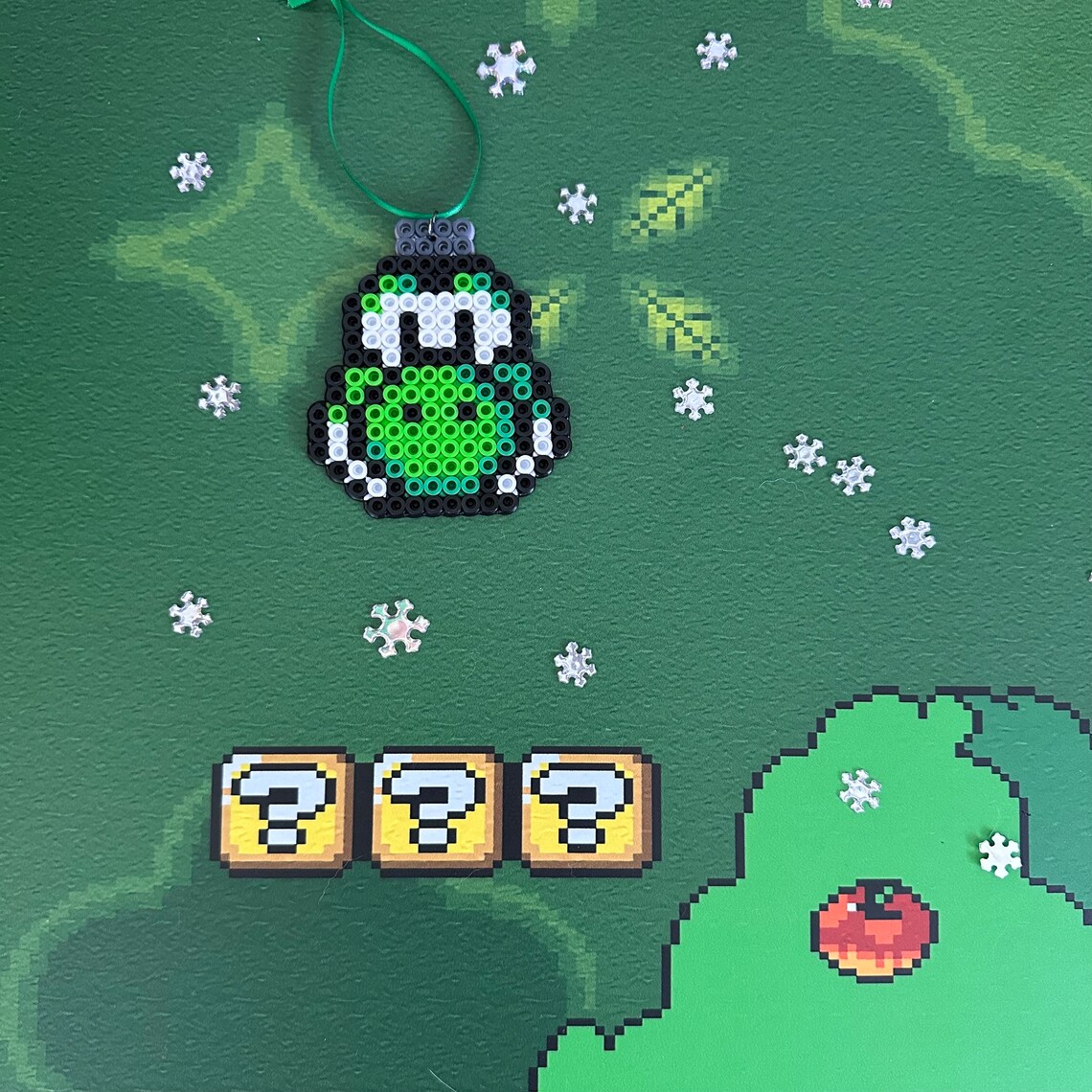 Large Super Mario Yoshi Christmas Ornament | Gift for Nintendo Gamers ...