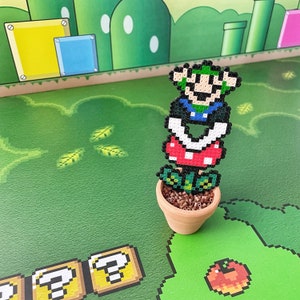 Retro Mario and Luigi Plants | Video Game Decor | Desk Plant | Game ...
