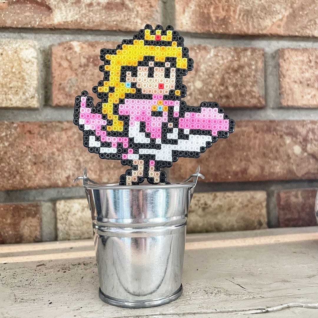 Princess Peach Sprite Video Game Decor Desk Plant Game Room Decor Super ...