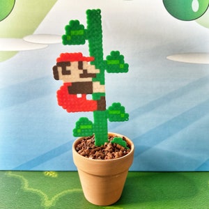 Large Retro Mario and Luigi Plant | Video Game Decor | Desk Plant ...