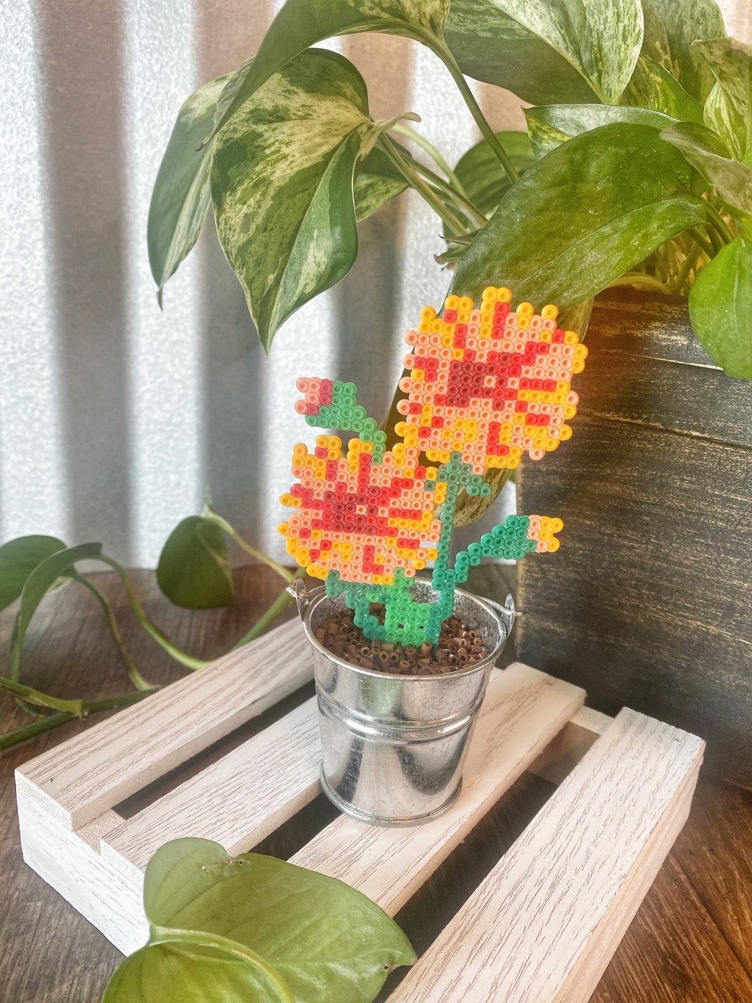 Marigold Flower Boho Farmhouse Home Decor | Cute Office Decor | Zen ...
