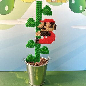 Large Retro Mario and Luigi Plant | Video Game Decor | Desk Plant ...