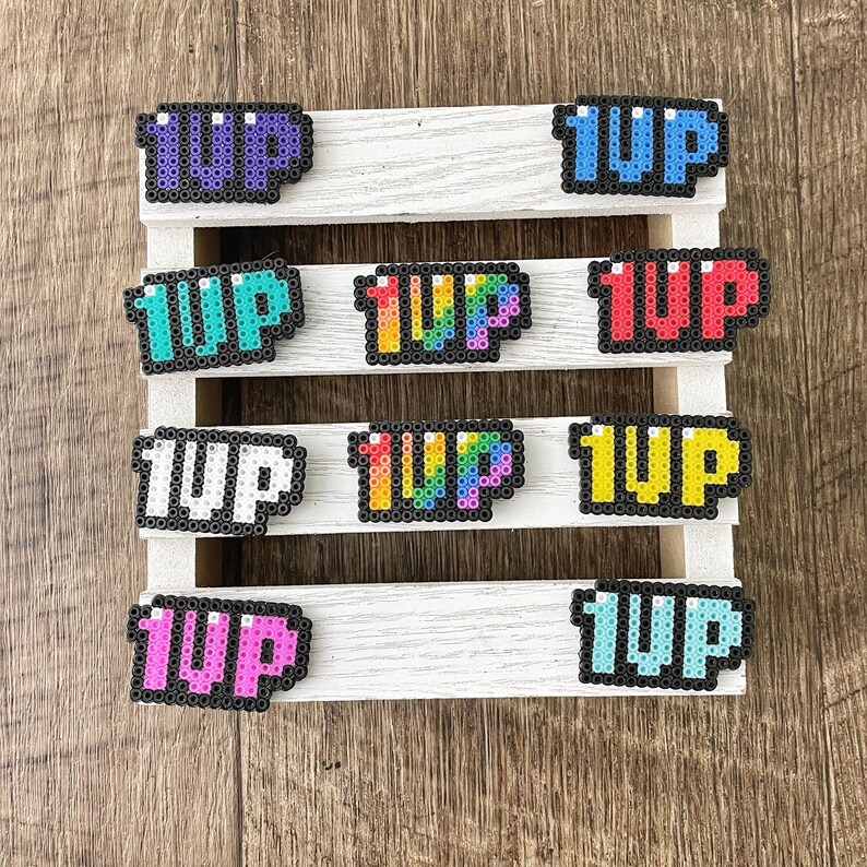1-up 1UP Pixel Art Magnet | Extra Lives Magnet | Pixel Art | Video Game Decor | Gamer Gift ...
