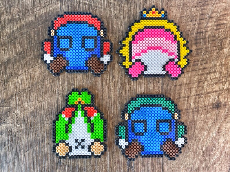 Super Mario Coaster Set Nintendo Gift Geeky Coasters | Etsy