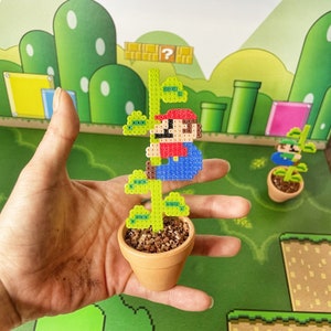 Mario and Luigi Vine Plants | Video Game Decor | Desk Plant | Game Room ...