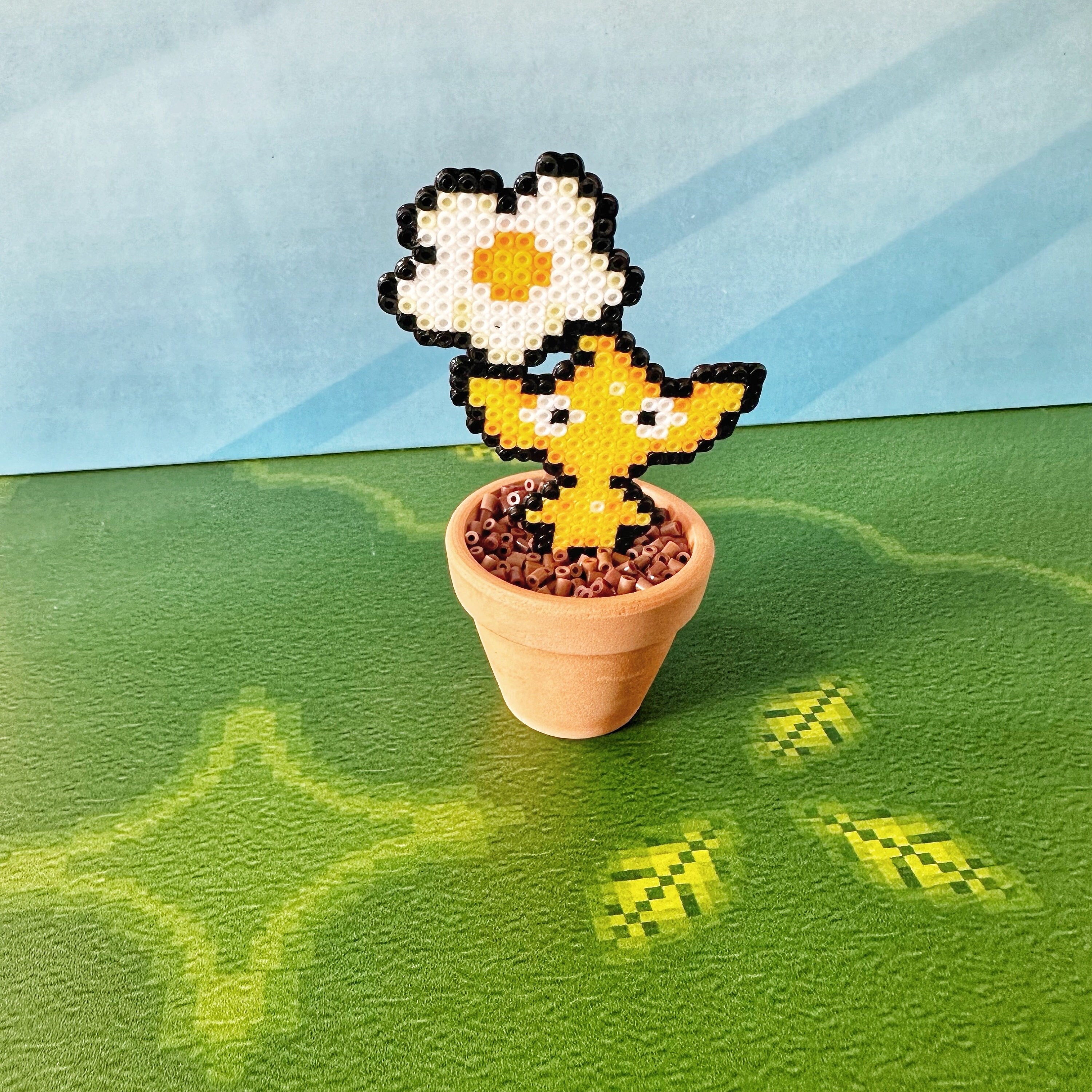Pikmin Potted Plants | Video Game Decor | Desk Plant | Game Room Decor ...