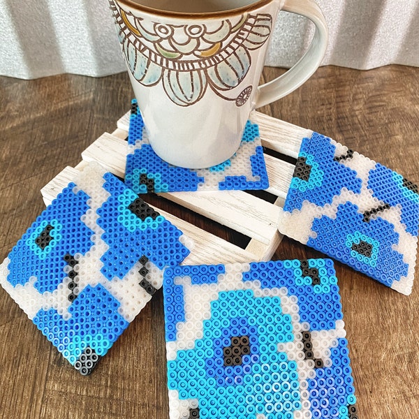 Perler Bead Coasters - Etsy