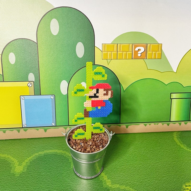 Mario and Luigi Vine Plants | Video Game Decor | Desk Plant | Game Room ...