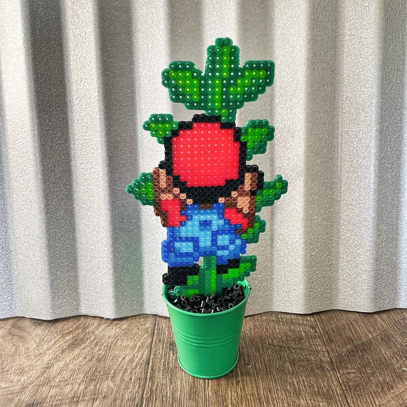 Large Climbing Mario Plants | Video Game Decor | Desk Plant | Game Room ...