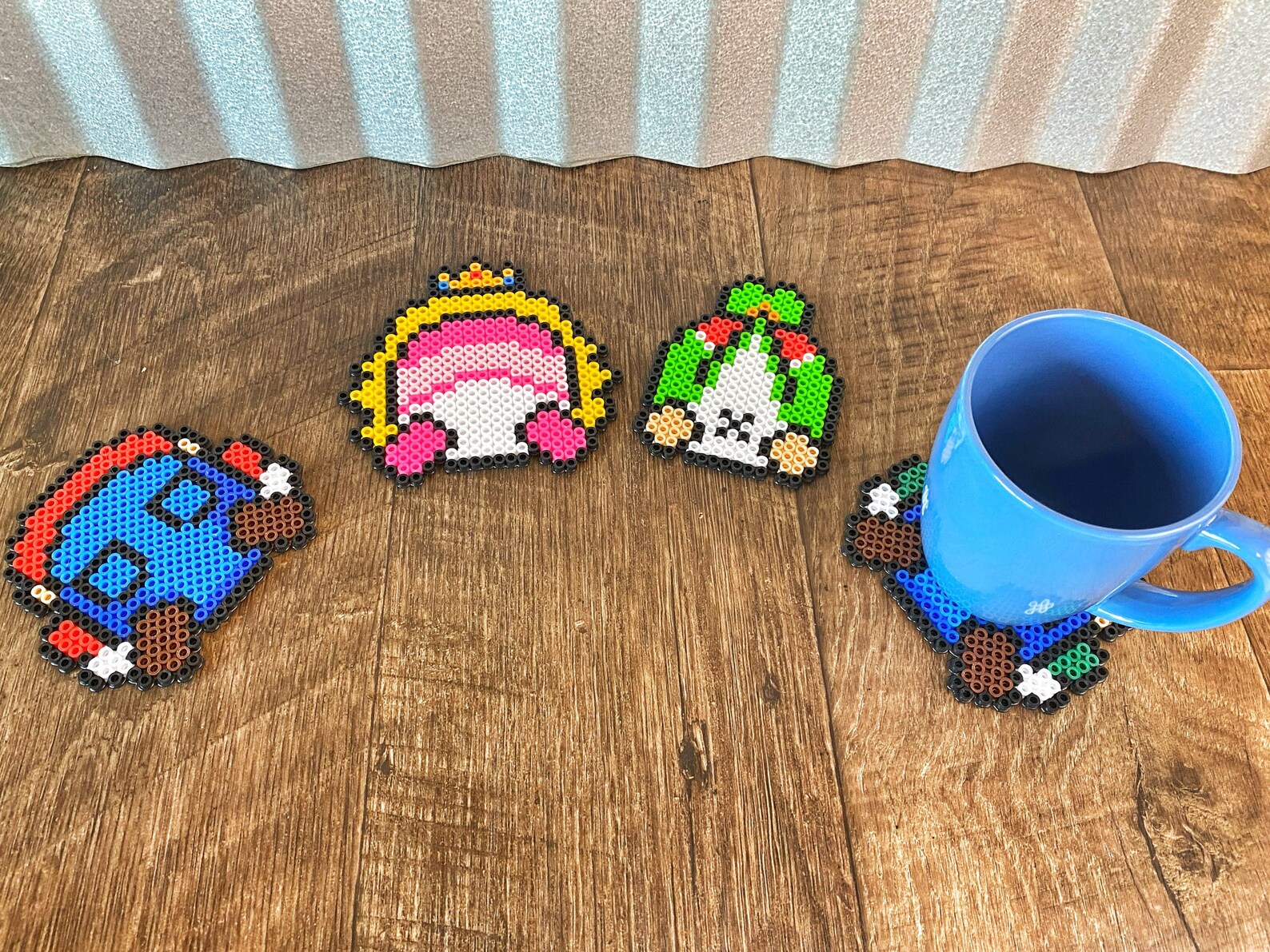 Super Mario Coaster Set Nintendo Gift Geeky Coasters | Etsy