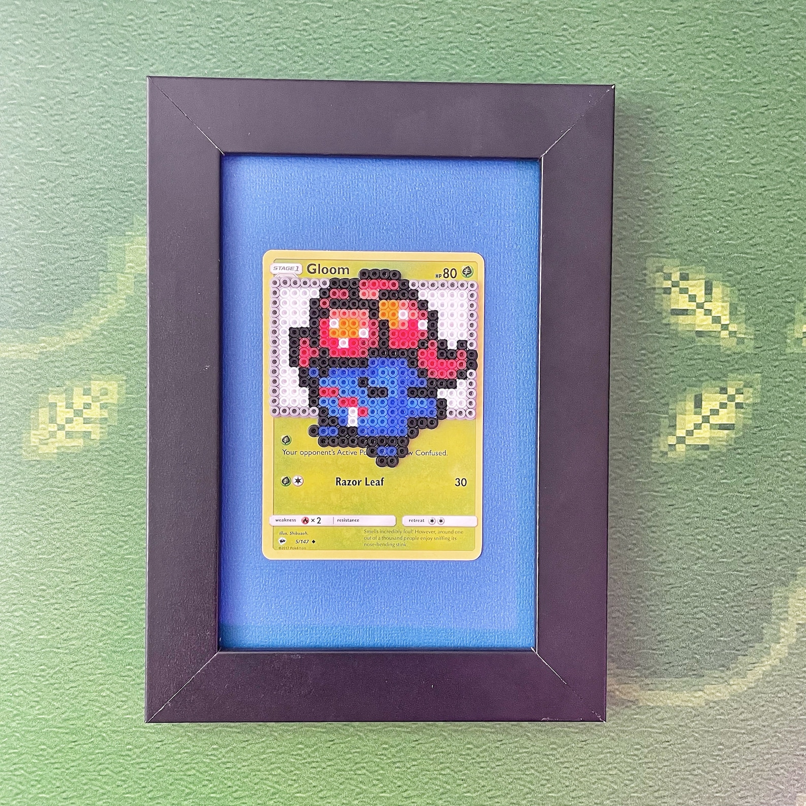 Gloom Pokemon Pixel Art Reclaimed Perler Bead Painting - Etsy Israel