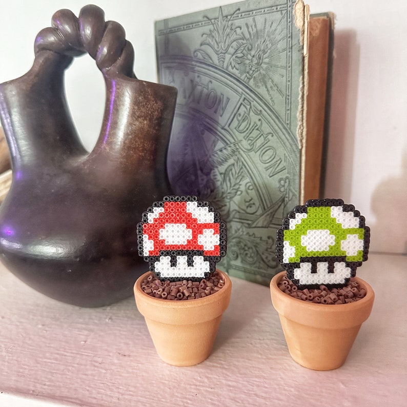 Retro Video Game Mario Mushroom | Game Room Decor | Nintendo Decor for ...