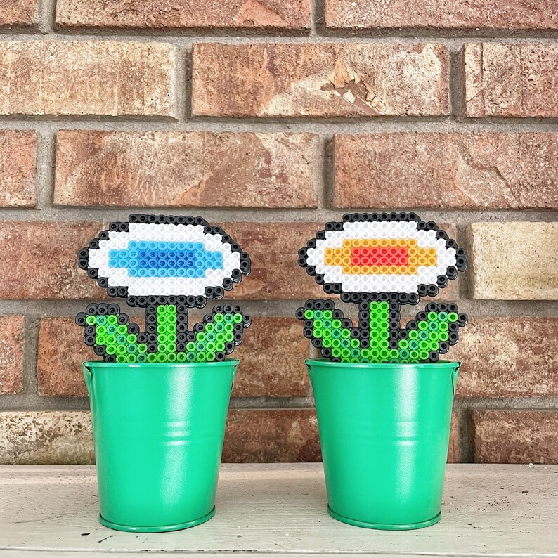 Large Classic Retro Video Game Fire Flower | Game Room Decor | Nintendo ...