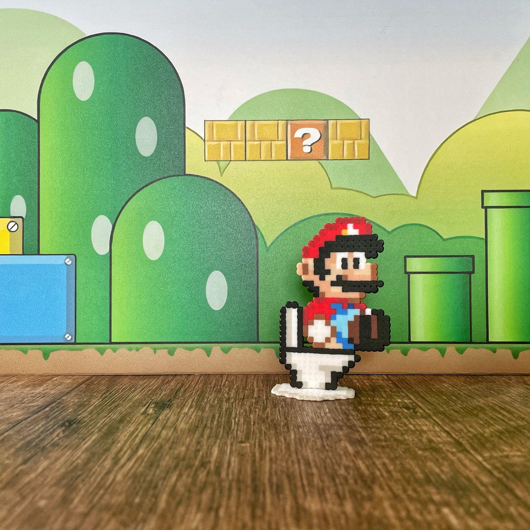 Super Mario Funny Toilet Character Video Game Decor Retro Gaming Mario ...