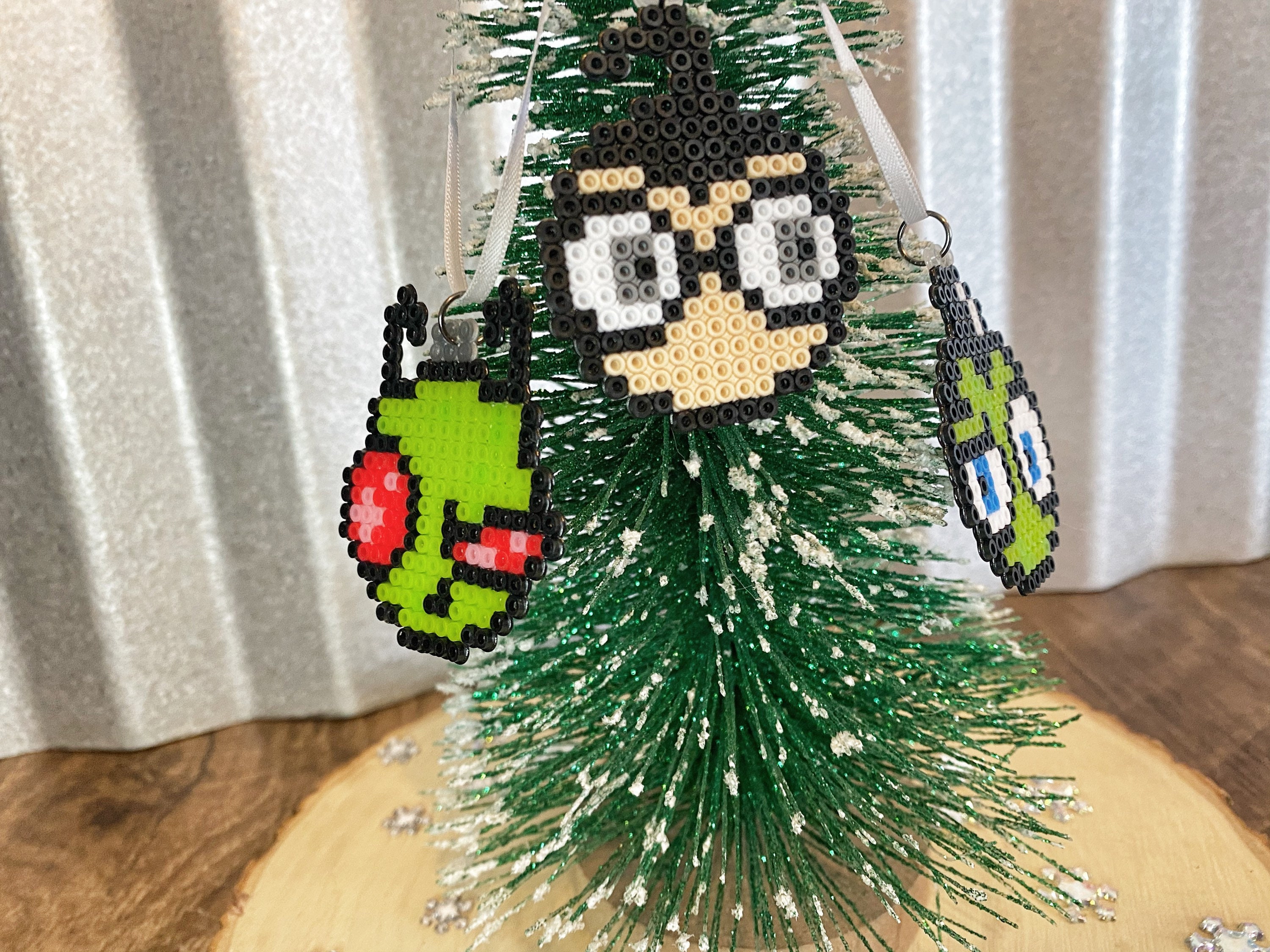 Invader Zim Christmas Decorations Nerdy Tree Ornaments - Etsy