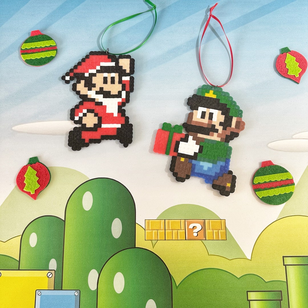 Large Super Mario Bros Video Game Christmas Decorations | Nerdy ...