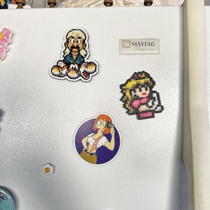 Princess Peach the Riveter Pin or Magnet | Super Mario Princess | Video ...