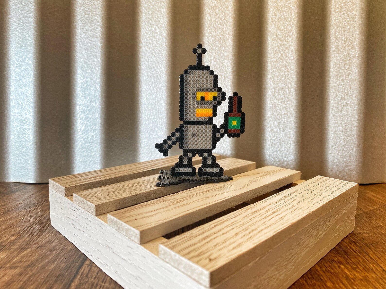 Futurama Character Art Bender Perler Sprite Leela Figurine - Etsy