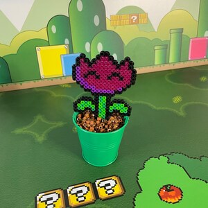 Large Retro Mario Video Game Flowers | Video Game Decor | Desk Plant ...