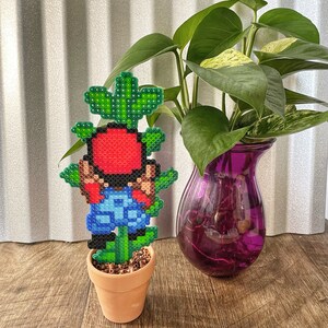 Large Climbing Mario Plants | Video Game Decor | Desk Plant | Game Room ...