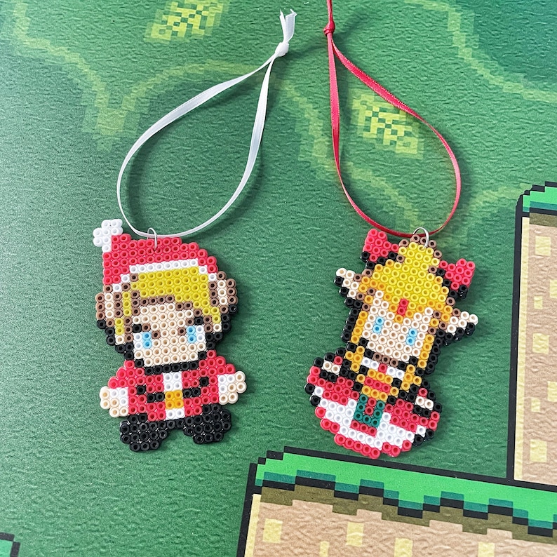 Link and Zelda Christmas Decorations Nerdy Tree Ornaments - Etsy