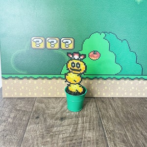 Super Mario Cactus Pokey Character in Warp Tube | Video Game Art | Game ...