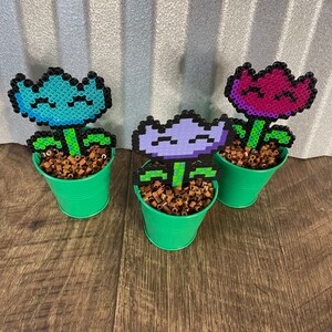 Large Retro Mario Video Game Flowers | Video Game Decor | Desk Plant ...