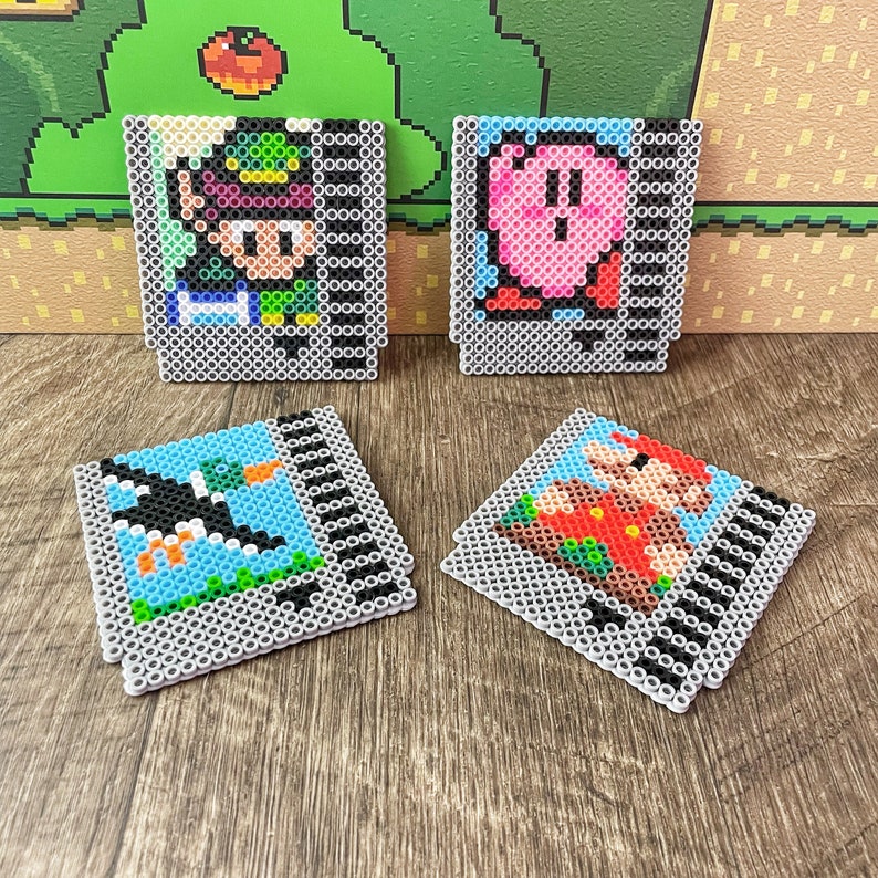 Retro Video Game Coaster Set Nintendo Gamer Gift NES - Etsy