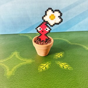 Pikmin Potted Plants | Video Game Decor | Desk Plant | Game Room Decor ...