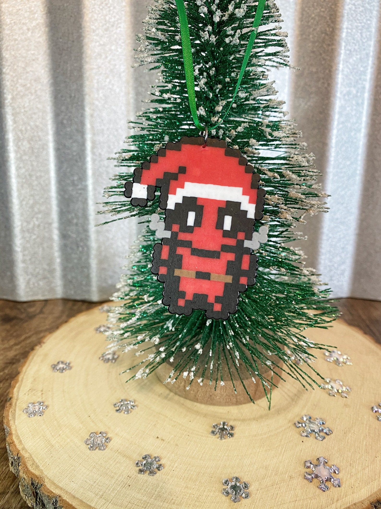 Deadpool Christmas Decorations Nerdy Tree Ornaments Video - Etsy