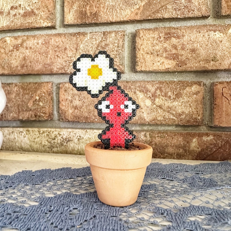 Pikmin Potted Plants | Video Game Decor | Desk Plant | Game Room Decor ...