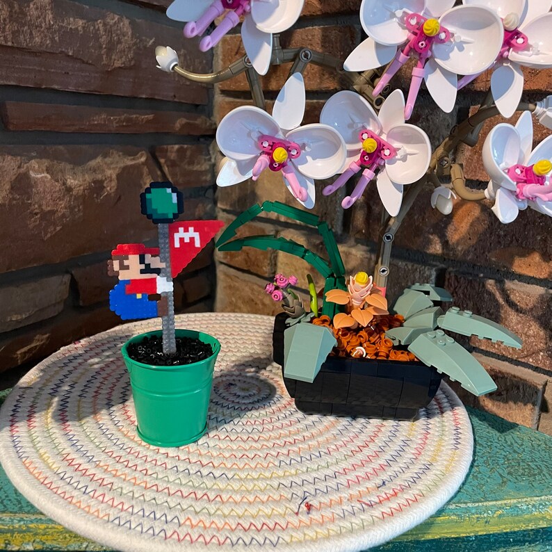 Super Mario Climbing Flagpole Video Game Decor Desk Plant - Etsy