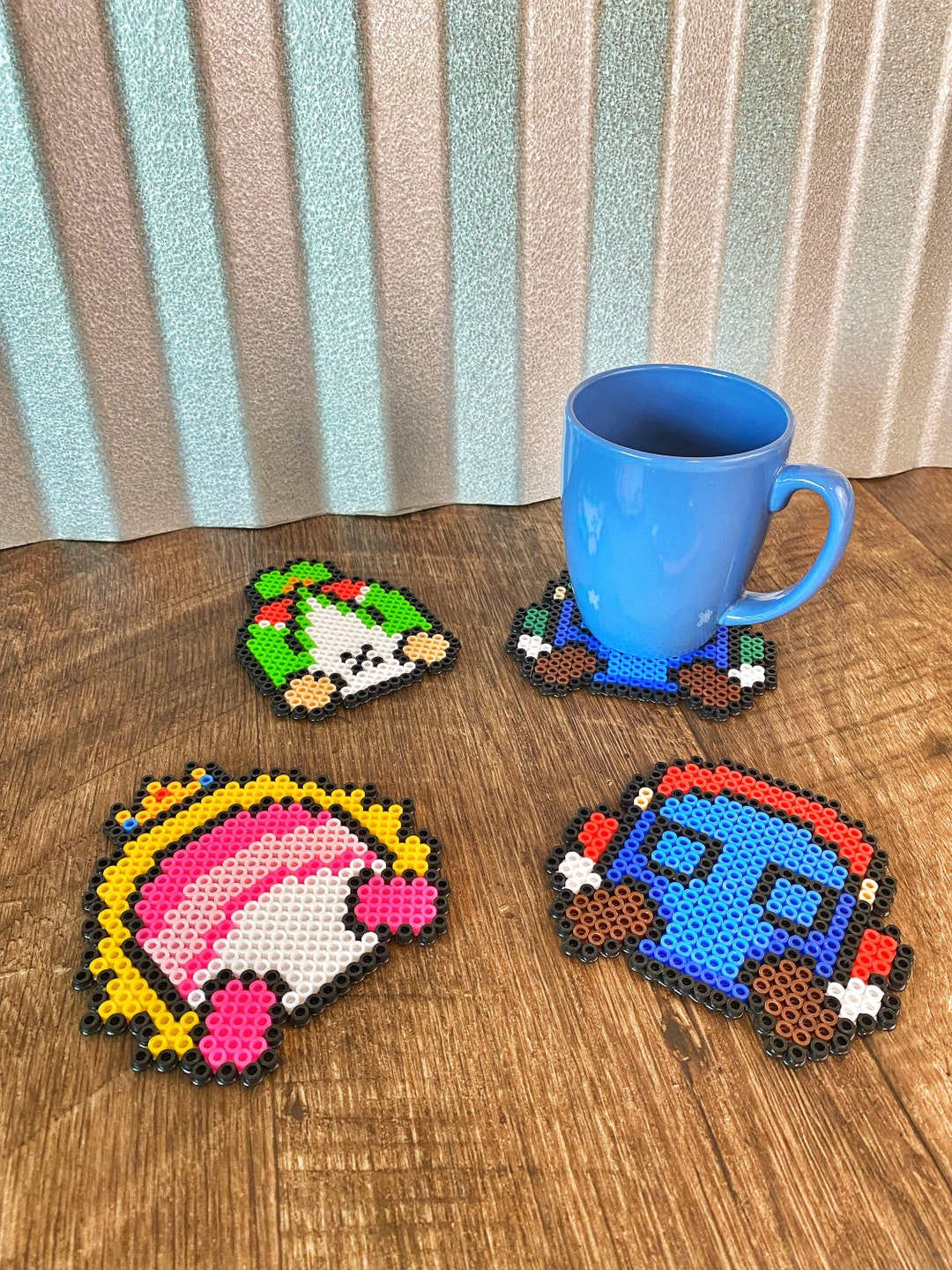 Super Mario Coaster Set | Nintendo Gift | Geeky Coasters | Mario Butt ...