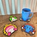 Kirby Pixel Art Coasters Set of 4 Pink Nintendo Kirby Pixel Coasters ...