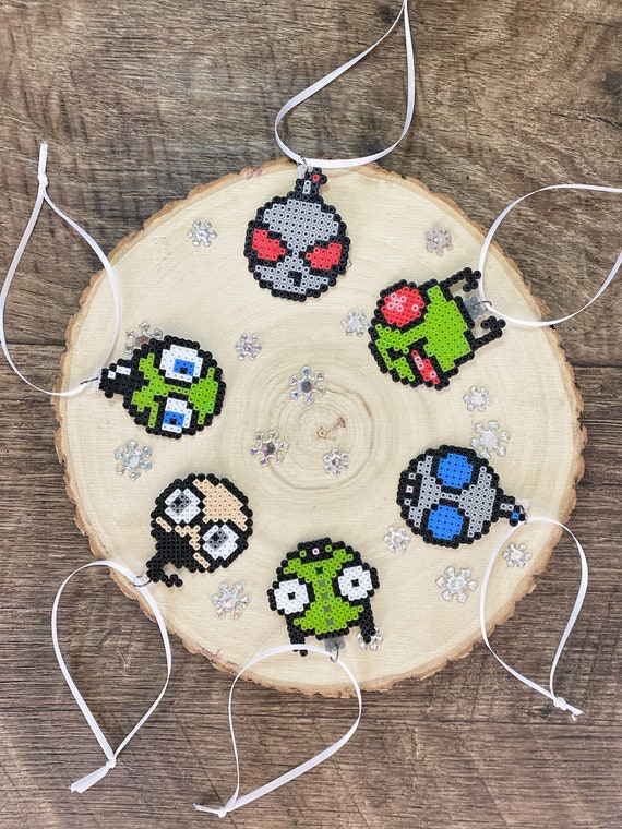 Invader Zim Christmas Decorations Nerdy Tree Ornaments | Etsy