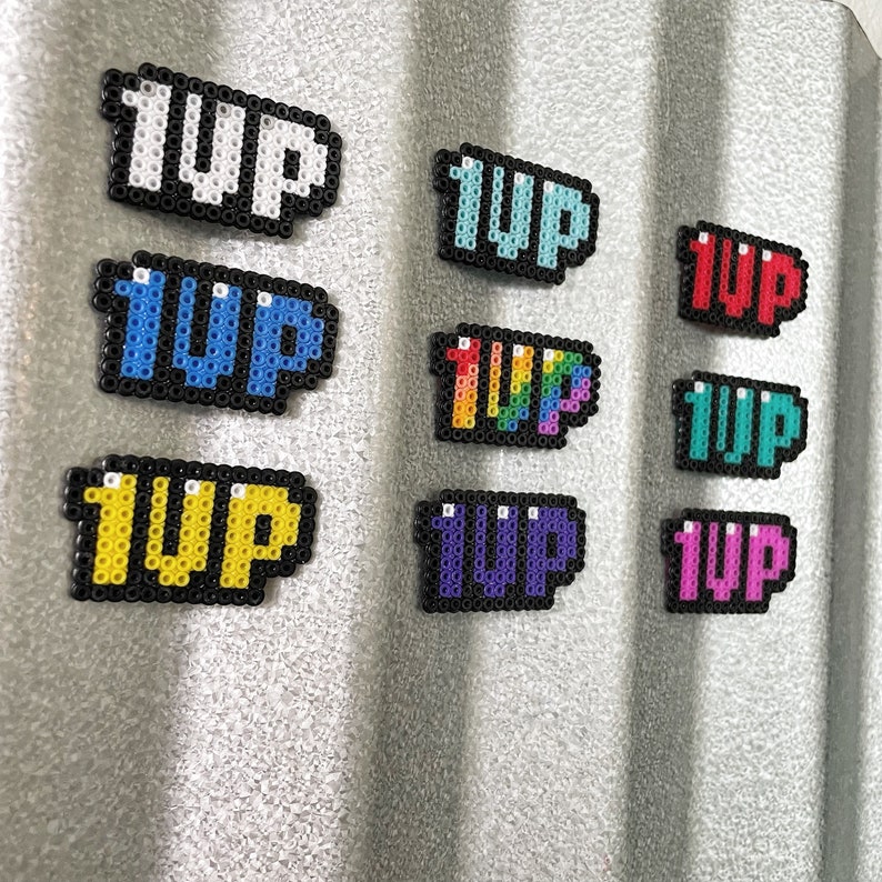 1-up 1UP Pixel Art Magnet | Extra Lives Magnet | Pixel Art | Video Game ...