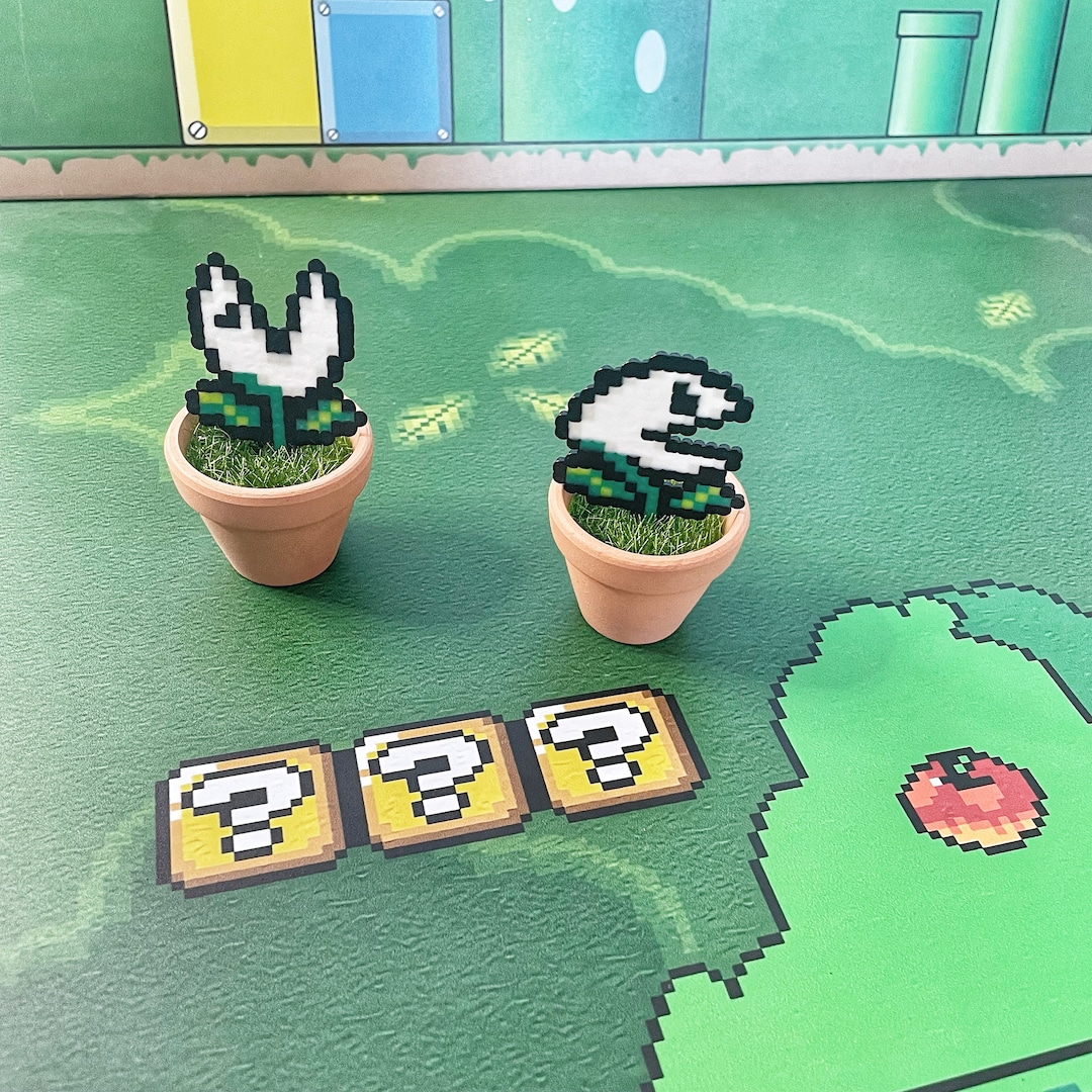 Nipper Super Mario Plant Figurine | Video Game Decor | Nerdy Desk ...