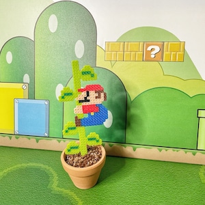 Mario and Luigi Vine Plants | Video Game Decor | Desk Plant | Game Room ...